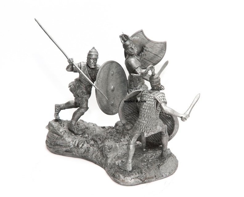 Greece : Greek. Trojan war. 13-14 cent b.c. Hector, Achilles, Patroclus